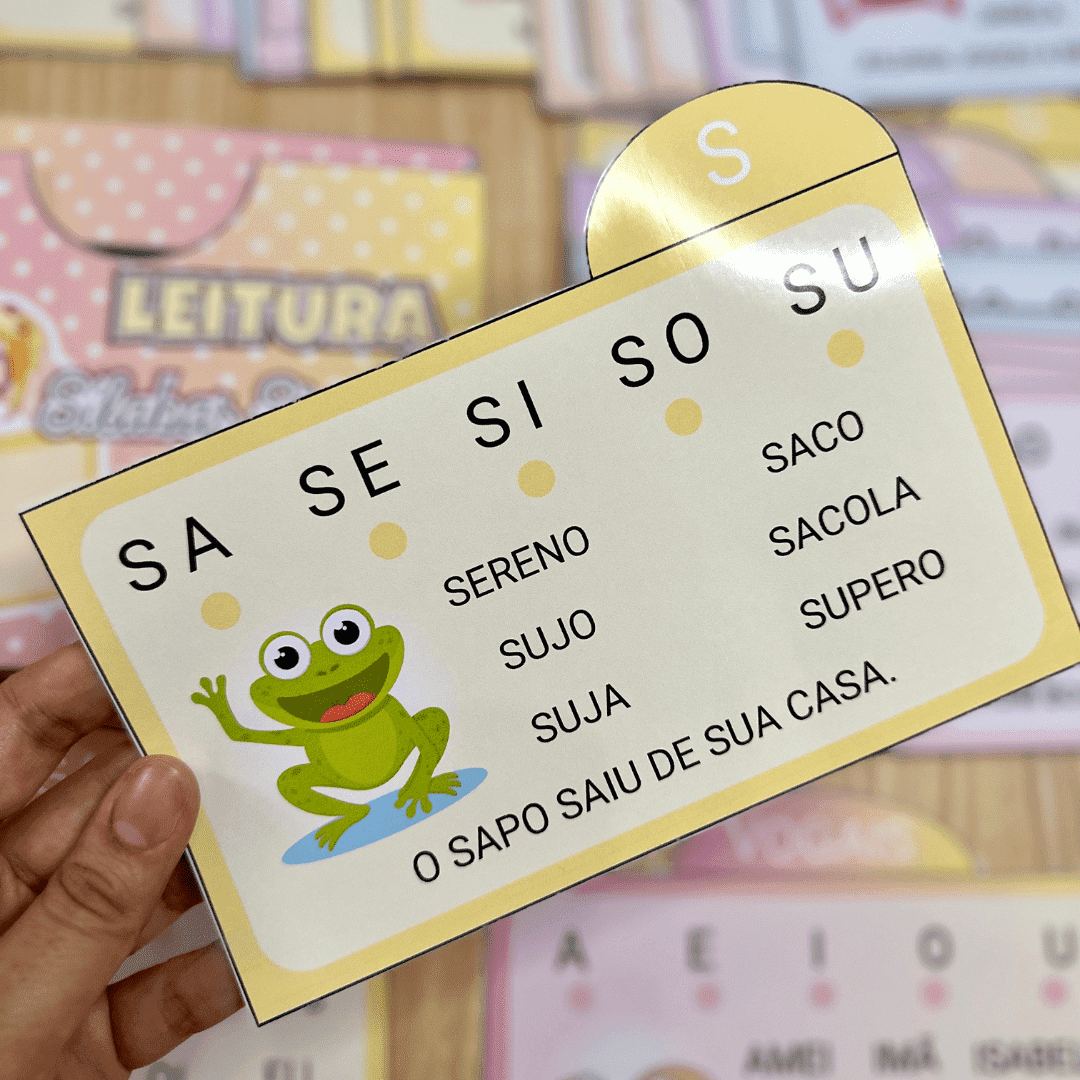 FICHA DE LEITURA SÍLABAS SIMPLES – Professor Gamificado – Atividades ...