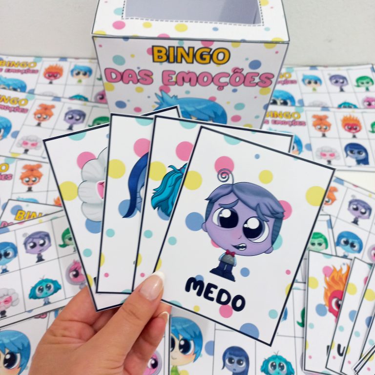 BINGO DS EMOÇÕES / BINGO DOS SENTIMENTOS / BINGO DIVERTIDAMENTE ...