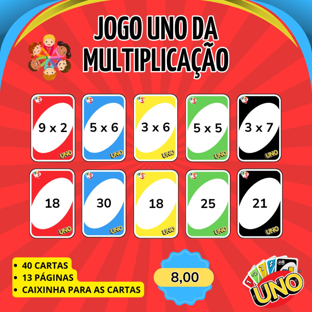 UNO DA MULTIPLICAÇÃO – Professor Gamificado – Atividades Pedagógicas