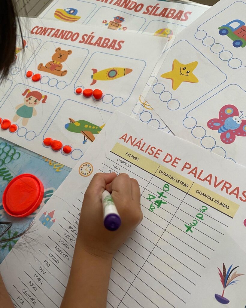 CONTANDO SÍLABAS – Professor Gamificado – Atividades Pedagógicas