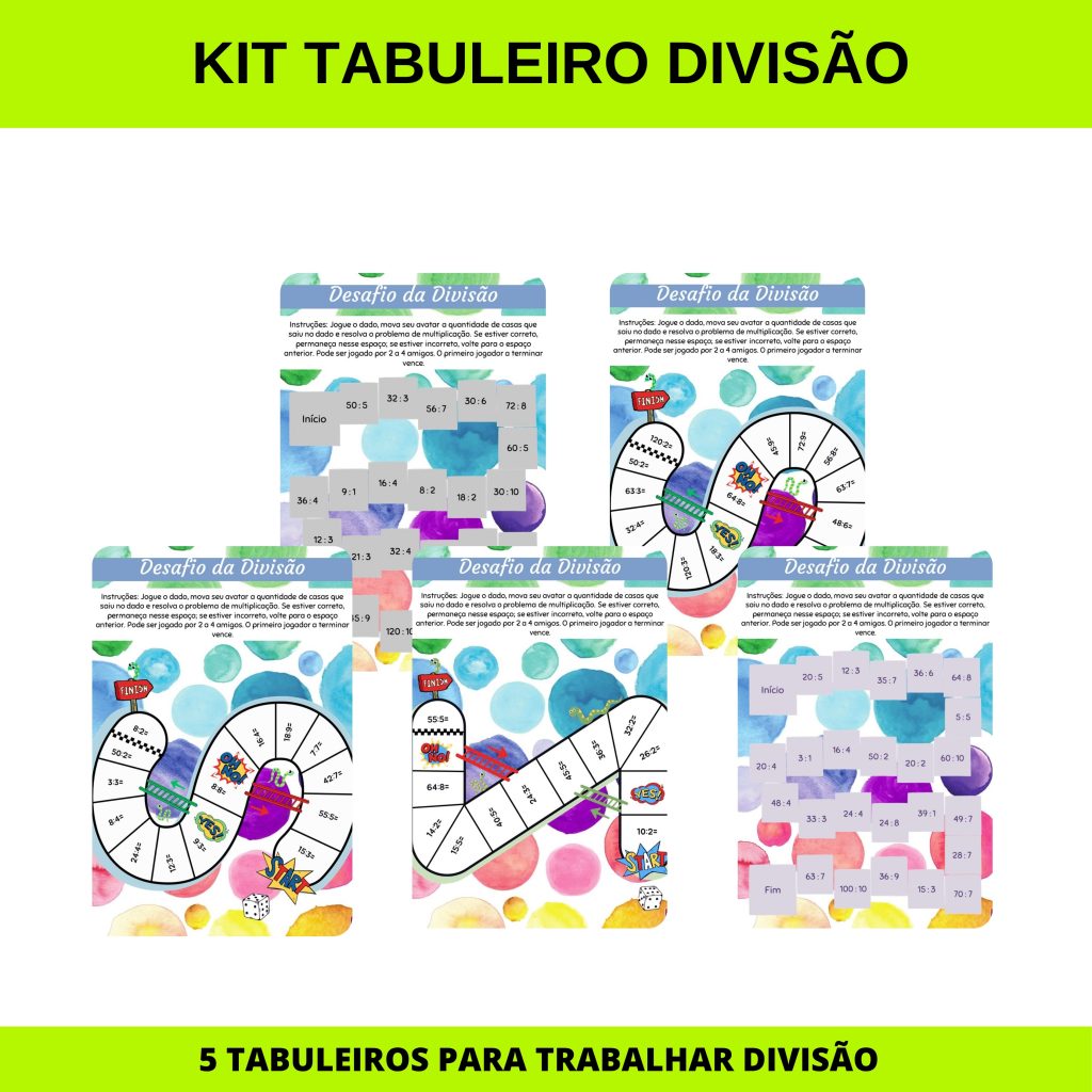 TRILHA DA DIVISÃO / TABULEIRO DA DIVISÃO - Professor Gamificado ...